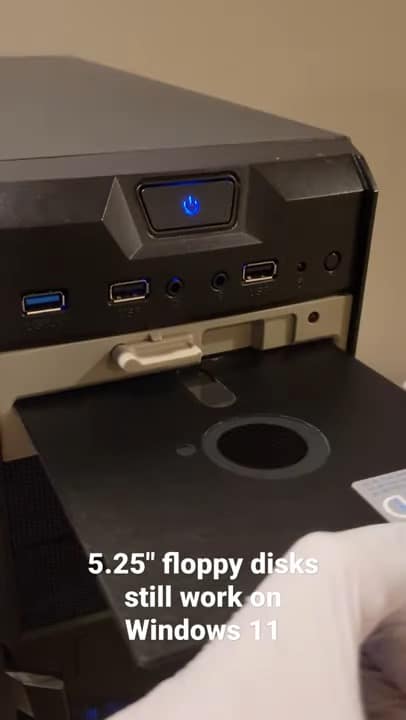 實測證實 5.25 吋 Floppy 磁碟仍能正常在 Windows 11 使用 - 流動日報