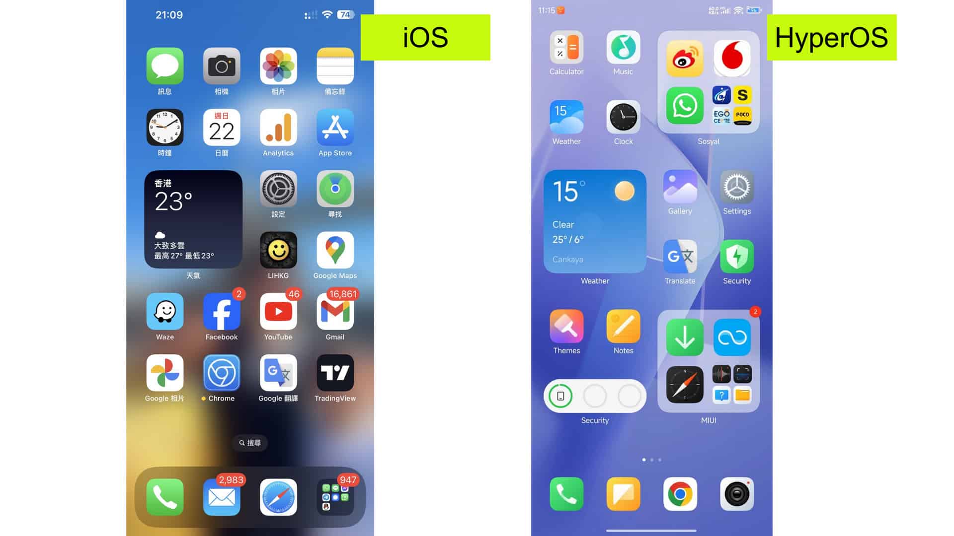 小米發佈 HyperOS 網民：彷彿在使用 iPhone - 流動日報
