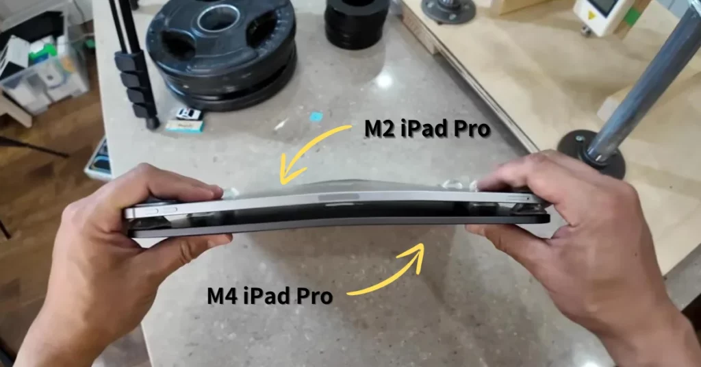 超薄 13 吋 M4 iPad Pro 彎曲實測 - 流動日報